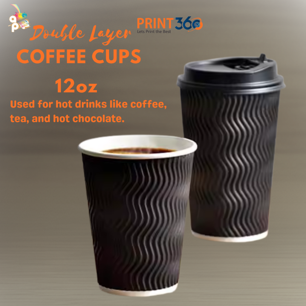 Double Layer Coffee Cups - print360