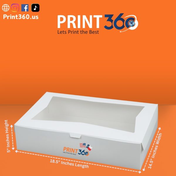 Half Quarter Sheet Cake Box - Print360.us